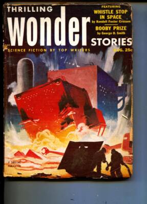 PULP: Thrilling Wonder Stories-Pulp-8/1953-Kendell Foster Crossen-Mike ...