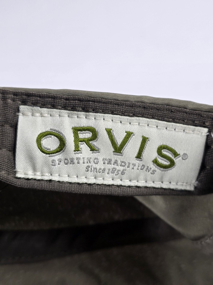 Orvis Trout Bum Long Brim Panel Cap Hat Cap Fishing Sun Duck Bill Khaki ...