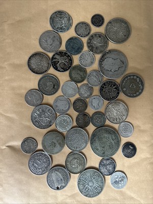 Job Lot Of Scrap Silver Coins Various Purities Various Nations | eBay UK
