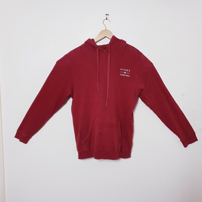 Afends Threads Jumper Mens S Small Burgundy Red Pullover Hoodie | eBay ...