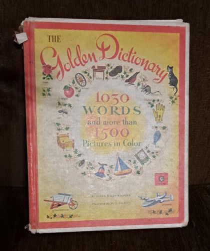 THE GOLDEN DICTIONARY 1944 A GIANT GOLDEN BOOK (1030 words more than ...