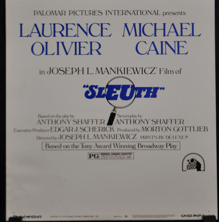 SLEUTH 1972 ORIGINAL 14X36 MOVIE POSTER MICHAEL CAINE LAURENCE OLIVIER | eBay
