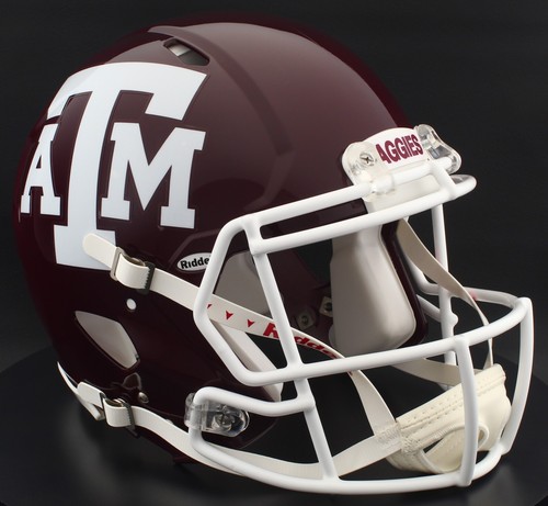 TEXAS A&M AGGIES NCAA Riddell Speed Full Size AUTHENTIC Football Helmet ...