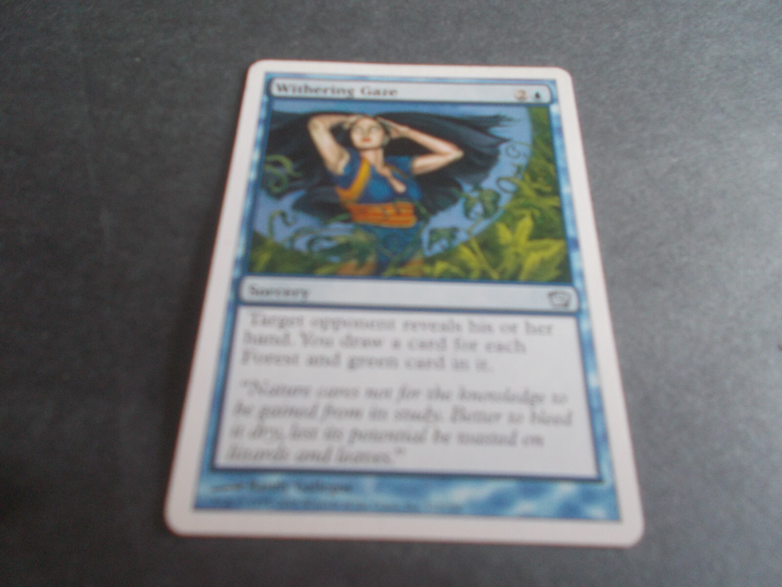 Withering Gaze x1 MTG Core Set 9th Edition Blue Uncommon sorcery LP | eBay