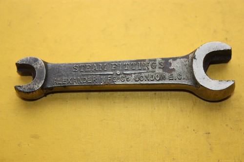 ALEXANDER STEAM ENGINE FITTINGS VINTAGE RARE UNUSUAL SPANNER WRENCH ...
