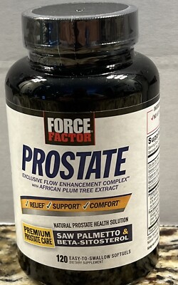 Force Factor Prostate Support Supplement 120 Softgels EXP: 05/25+ JB | eBay