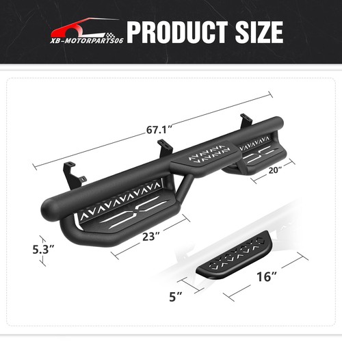 Side Steps Running Boards For 14-24 4Runner SR5/TRD Pro & 10-2024 Trail ...