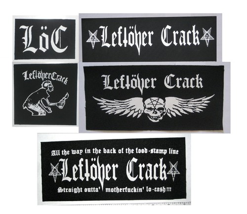 LEFTOVER CRACK DIY Patch Crust Punk Choking Victim Star Hipsters ...
