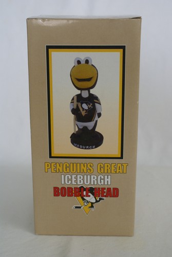 Pittsburgh Penguins Bobblehead NHL Iceburgh Black Jersey Mascot SGA ...