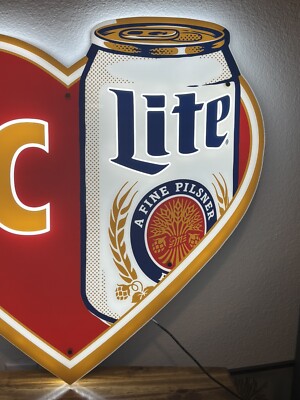 Miller Lite Beer Can Sign
