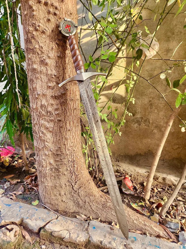 Handmade Accolade Sword of Knights Templar – Medieval Crusader ...