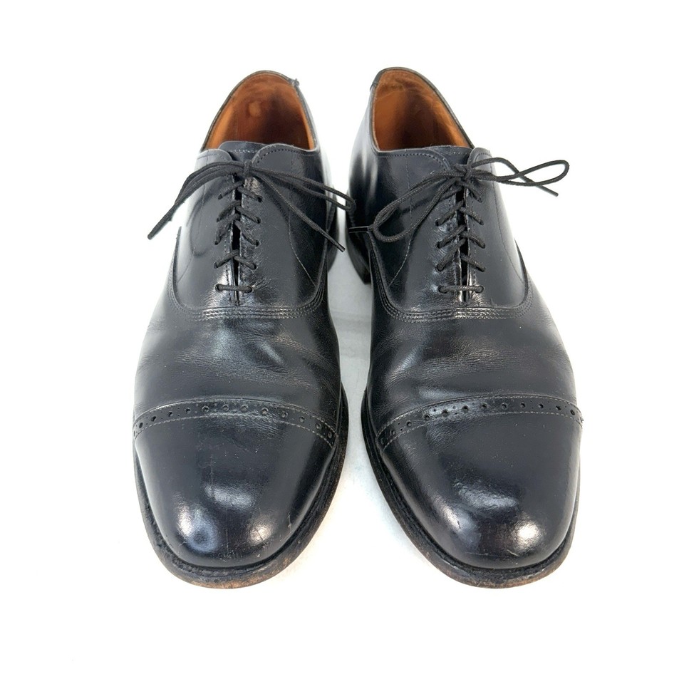 Allen Edmonds Byron Black Shell Cordovan Cap Toe Oxford Shoes Size US 9 ...