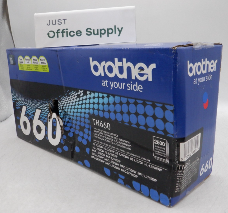 Genuine Brother TN-660 TN660 High Yield Black Toner Cartridge F ...