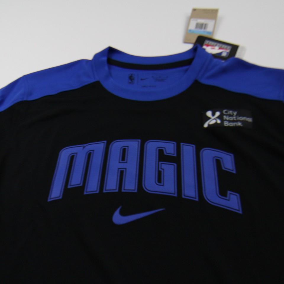 Orlando Magic Nike NBA Authentics Short Sleeve Shirt Men's Black/Blue ...
