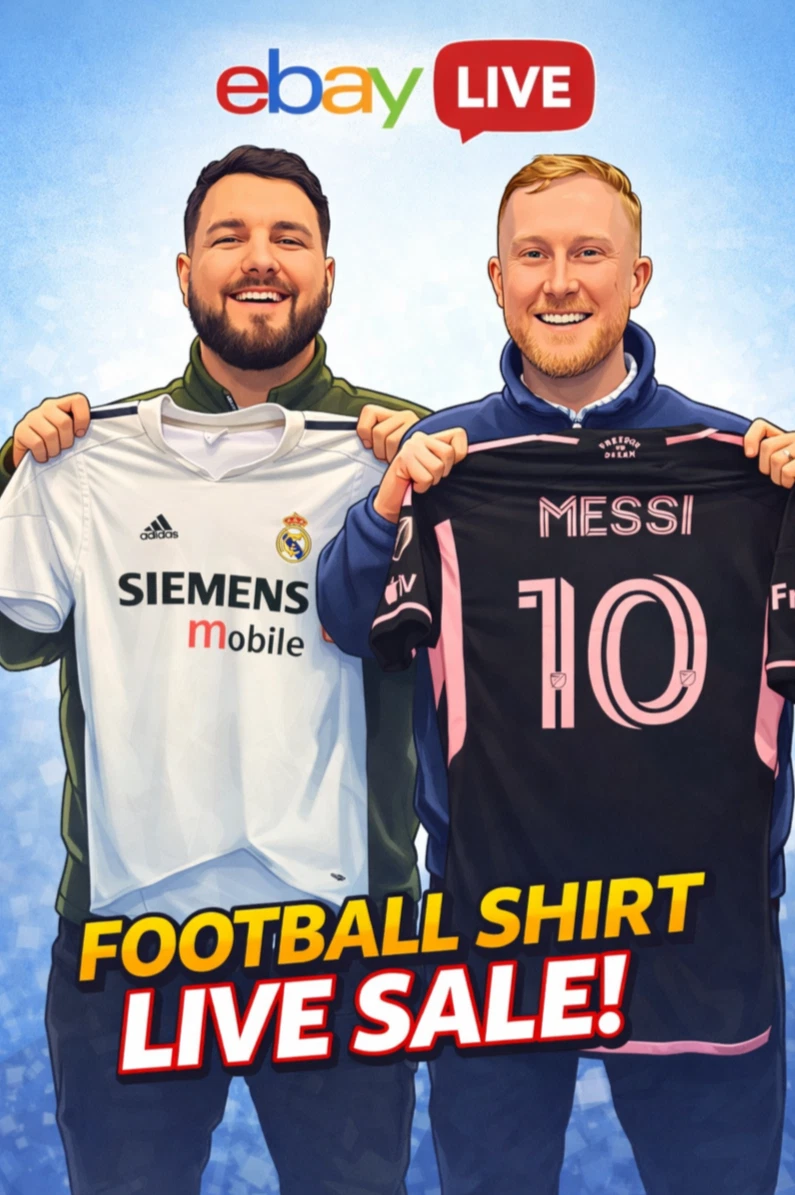 Football Shirts Live Saturday 12pm Lunchtime 🔥🔥 - eBay Live