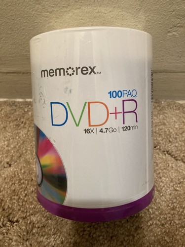 Memorex DVD-R 100-Pack 16X 4.7GB 120 Minute - Sealed | eBay