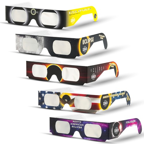 Solar Eclipse Glasses for Safe Solar Viewing CE and ISO Certified 25 Pk ...