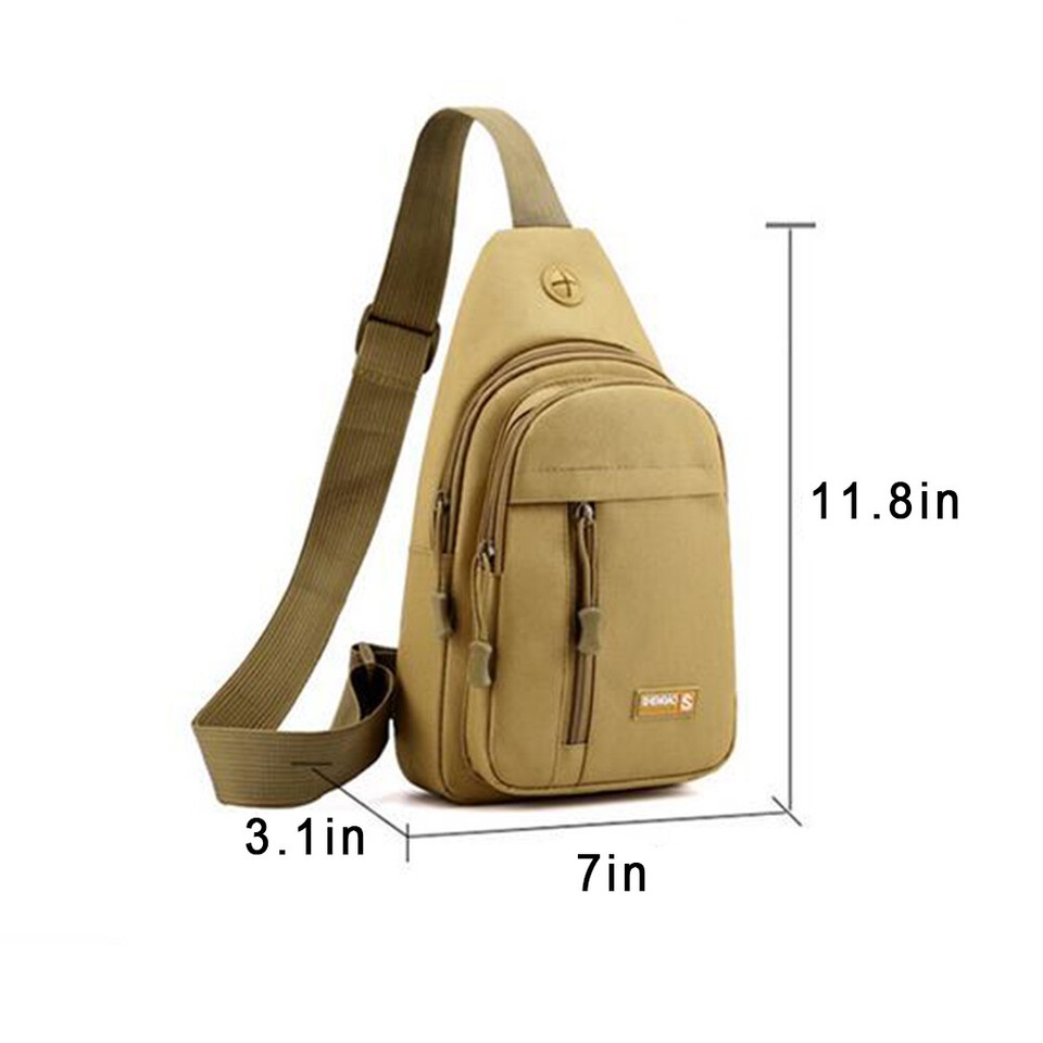 Men Women Sling Bag Chest Fanny Packs Cross Body Travel Shoulder ...