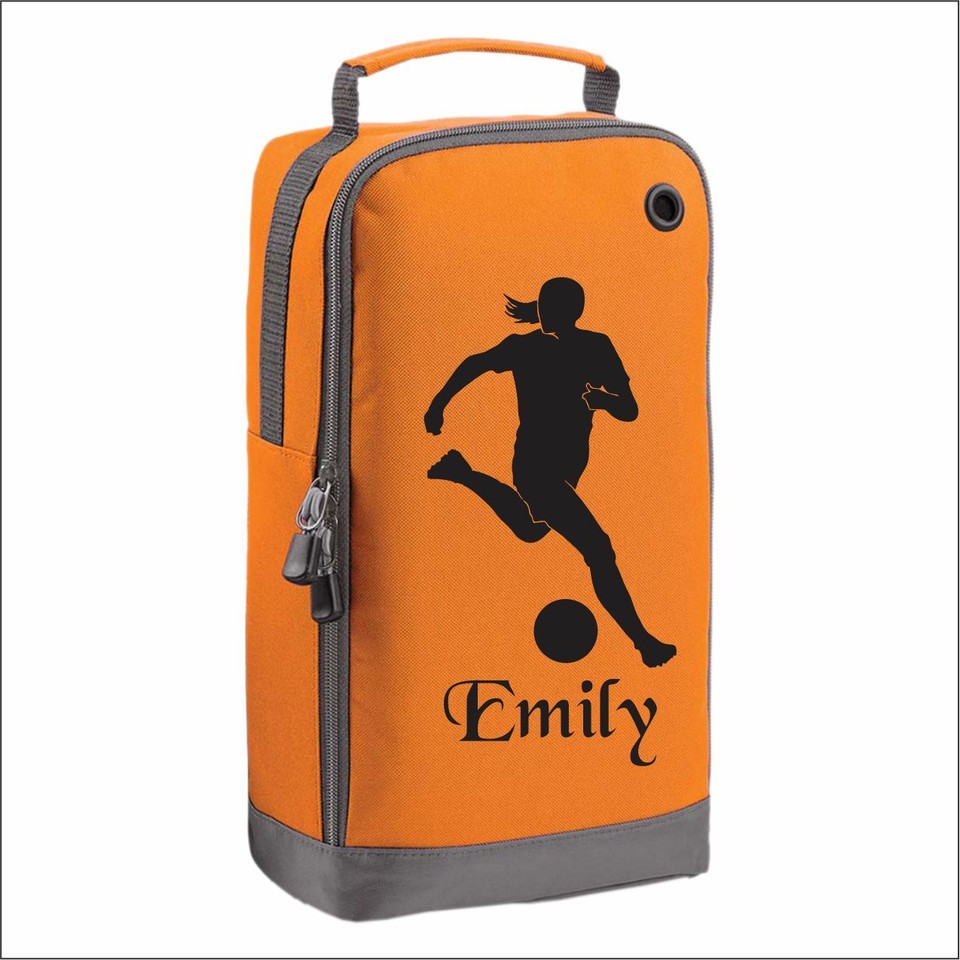 Personalised Girls Football Boot Bag Kids Sport Footy Rugby PE Kit Any ...