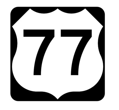 US Route 77 Sticker R1937 Highway Sign Road Sign | eBay