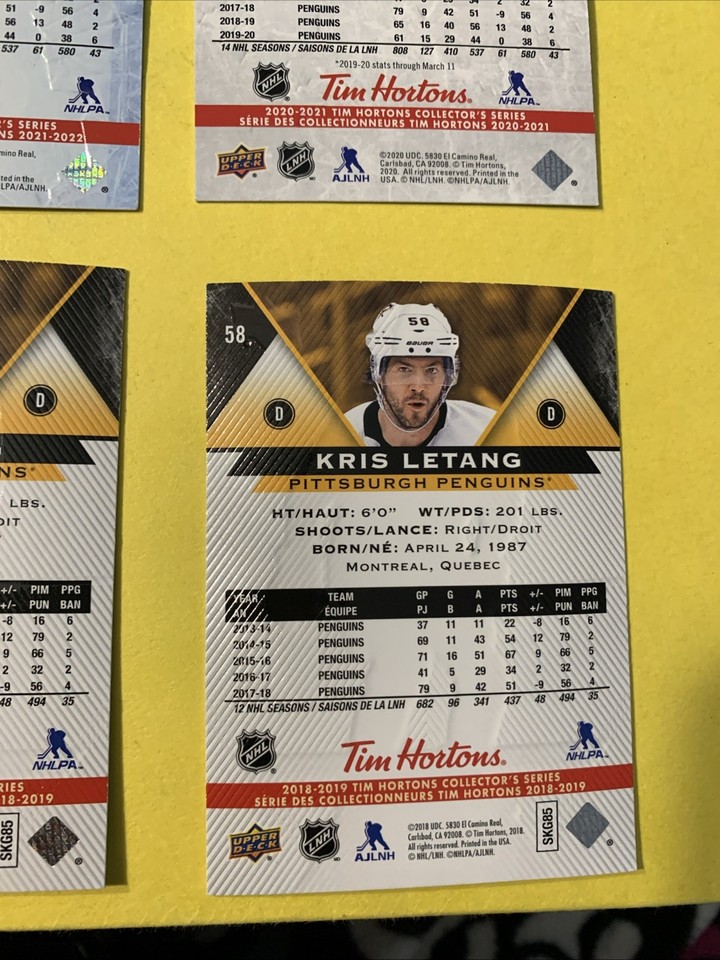 Kris Letang a lot of six NHL cards Pittsburgh Penguins | eBay