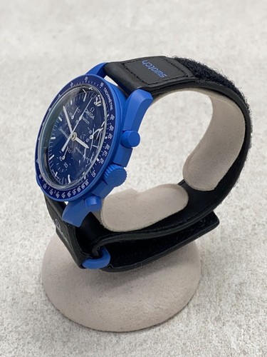 Omega Speedmaster Mission to Neptune Black Blue Moonswatch Quartz Mens ...