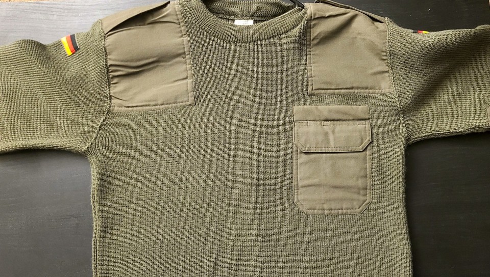 German Army Issue Wool Pullover Issue Sweater Large | eBay