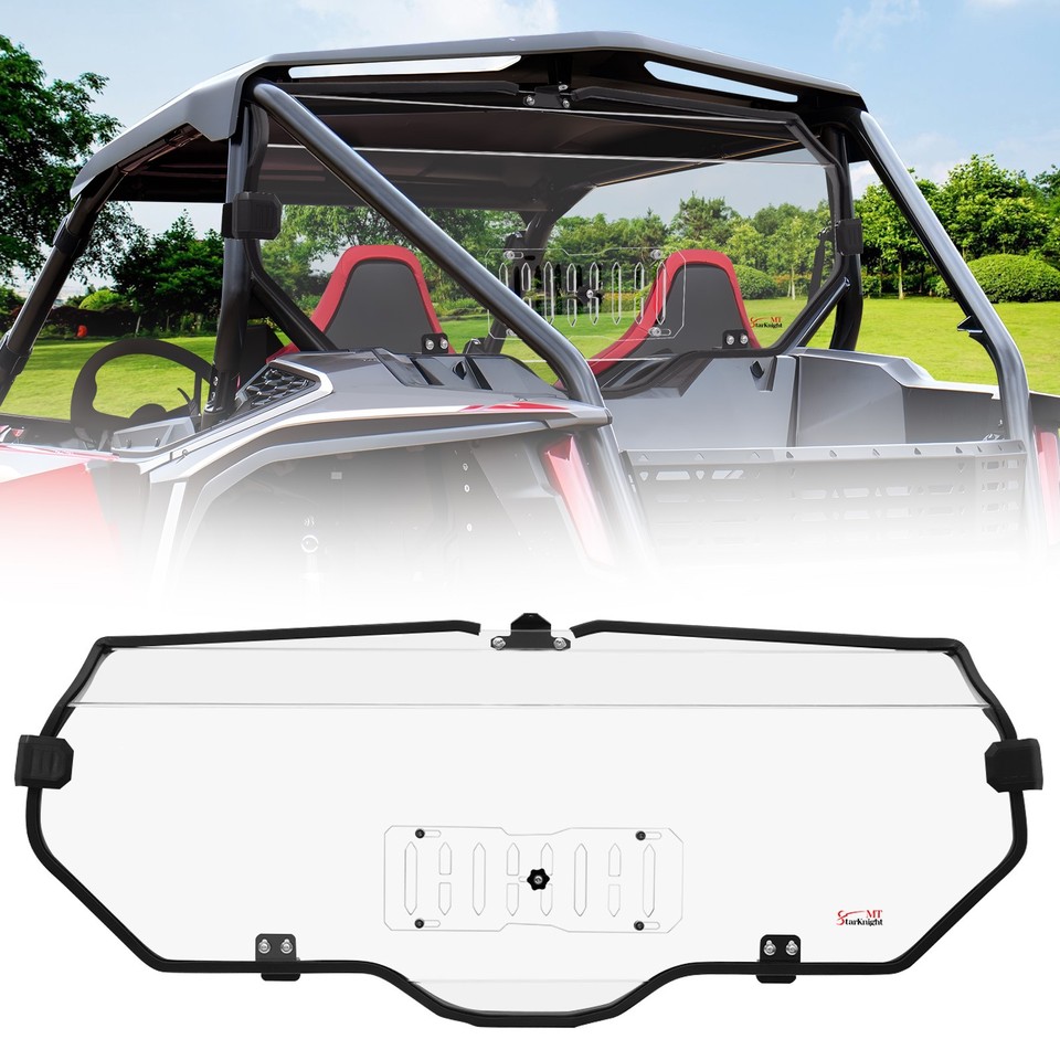 2-Seat Clear Rear Windshield Back Window for Honda Talon 1000R/1000X ...