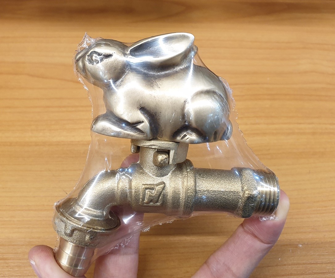 Brass Garden Tap Rabbit#2 Spigot Faucet Vintage Yard Water Home Decor ...