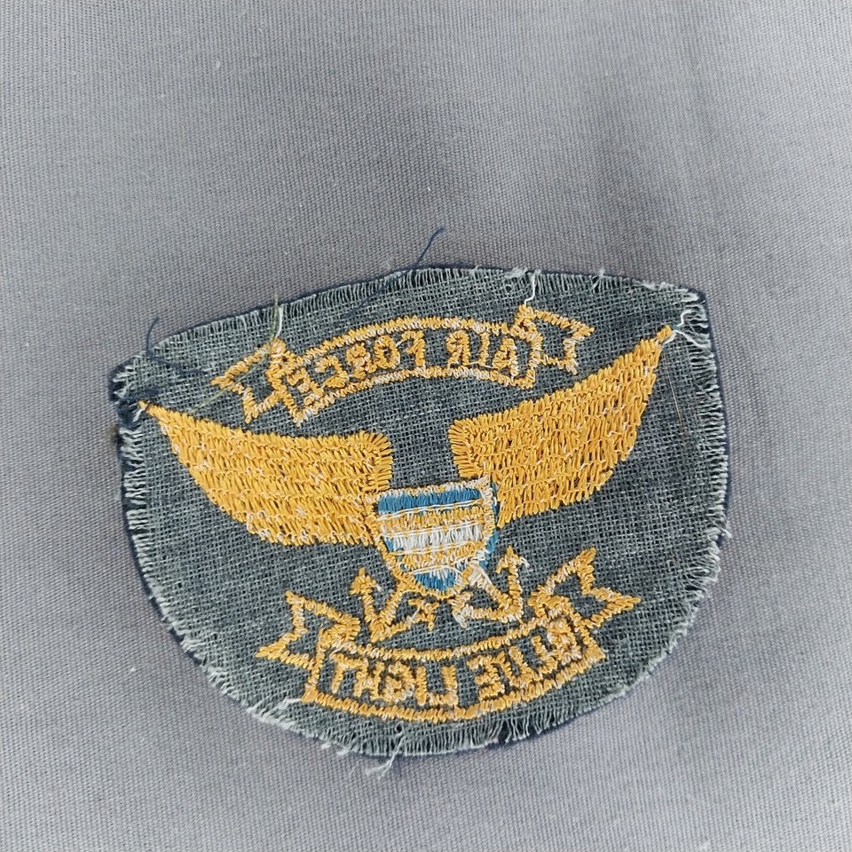 US Air Force Blue Light Group Patch Gold Wings Tomcat Jet Fighter ...