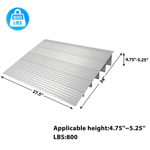 Threshold Ramp 5" Aluminum Door Ramp 800 lbs Wheelchair | eBay