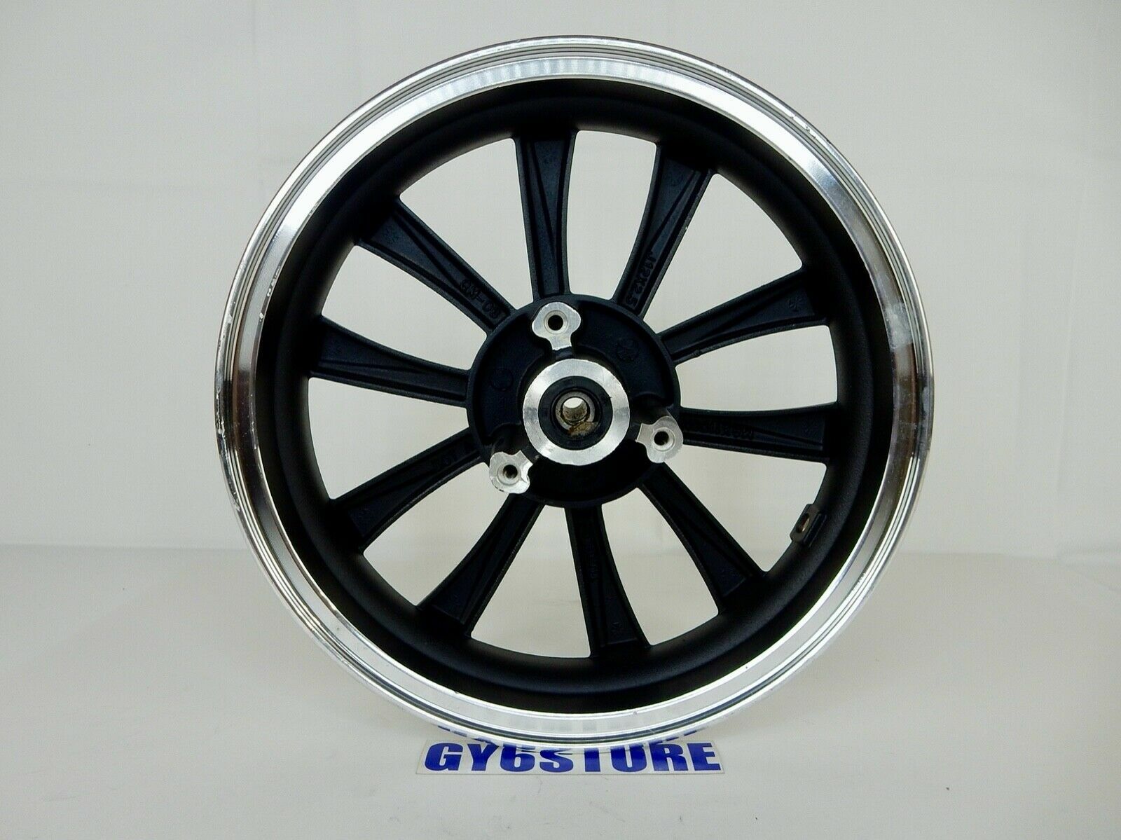 50cc FRONT WHEEL FOR TAO TAO THUNDER, BLADE (2.5 X 12" CHROME WHEEL ...