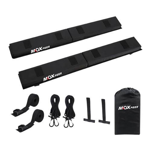 Car Soft Roof Rack Pads Set Universal Portable Easy to Install Crossbar ...