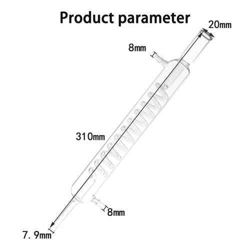 1pc Chemistry Glass Condensing Tube Chemistry Extraction Tool for Home ...