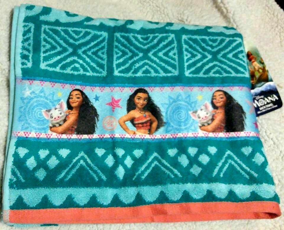 CLASSIC DISNEY MOANA BATHROOM BATH BEACH TOWEL - BRAND NEW 28'' x 50 ...