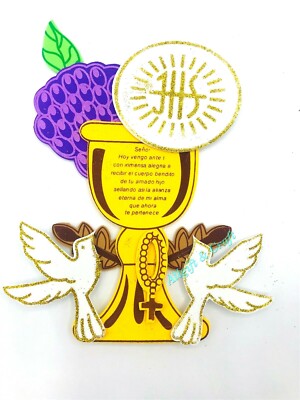 10-First Communion Chalice Recuerdos Primera Cominion Caliz Decorations ...