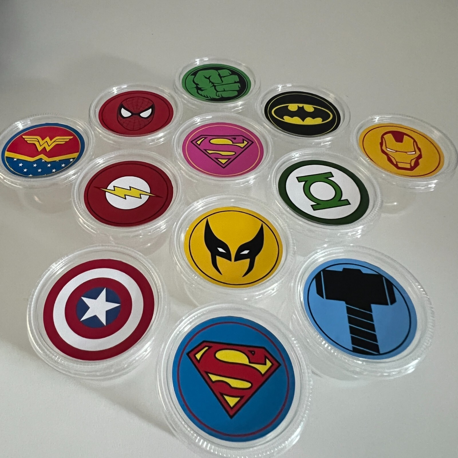 1x Super Hero Jelly Cup Gift Party Supplies Lolly Loot Bags Topper Bag ...