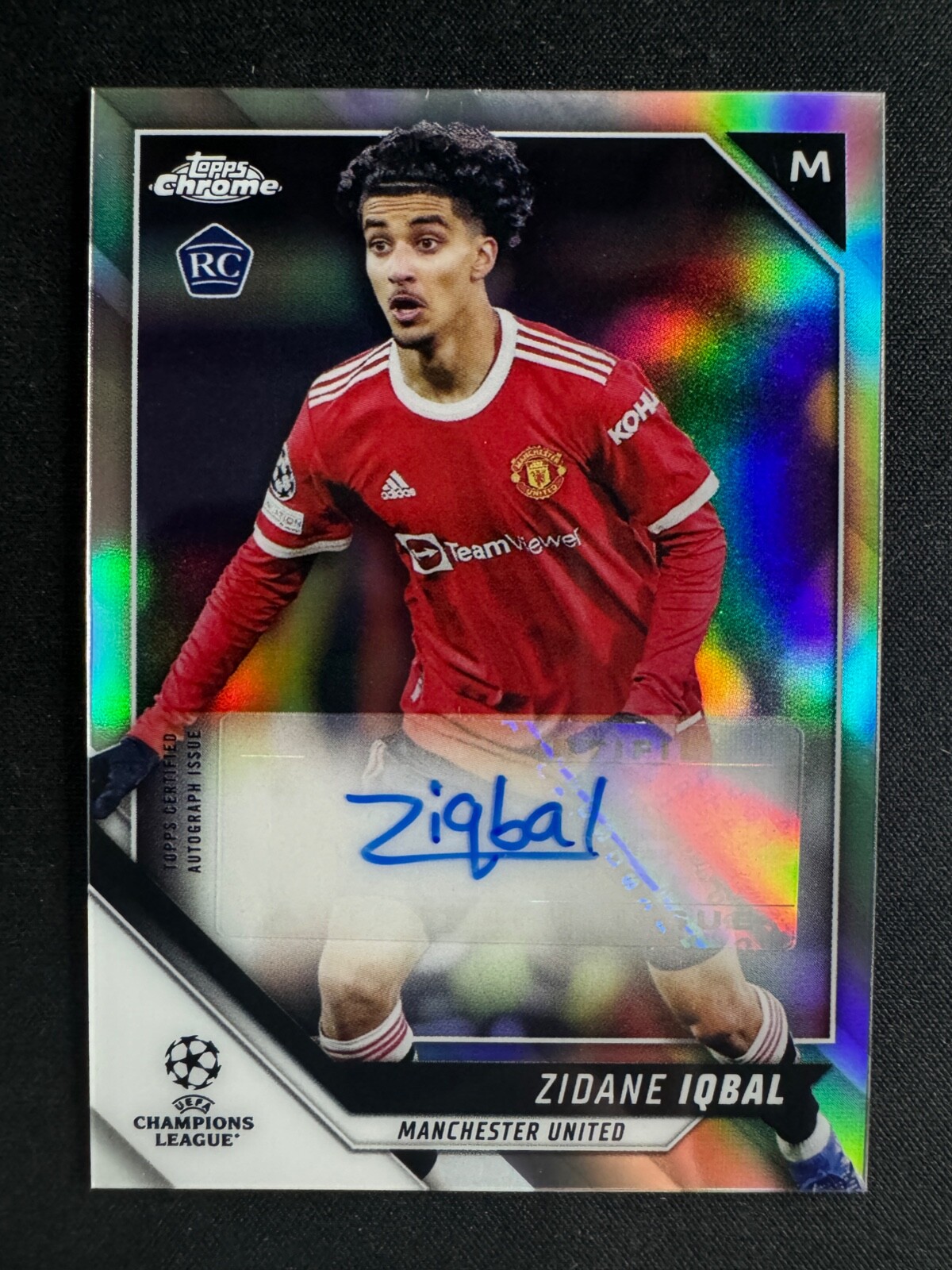 2021-22 Topps Chrome UEFA Champions League Zidane Iqbal Chrome ...