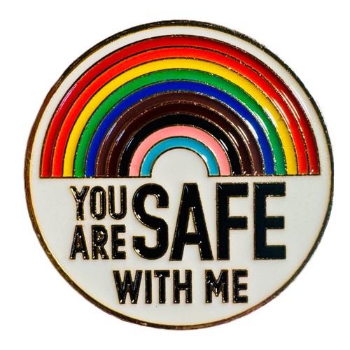 You Are Safe With Me enamel pin - LGBTQ pride, love, equality | eBay