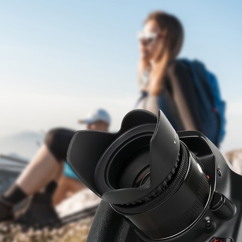 Sunlight Blocking Camera Lens Hoods For DSLR Cameras for Clear Images ...