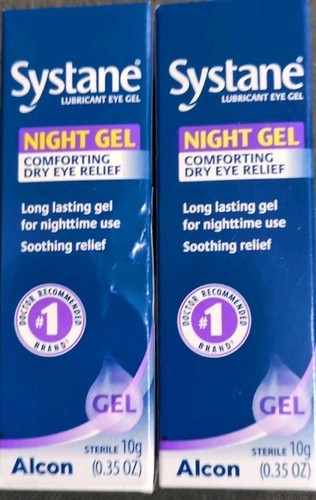 Lot Of 2 Systane Night Gel (0.35 Oz) 10g | eBay