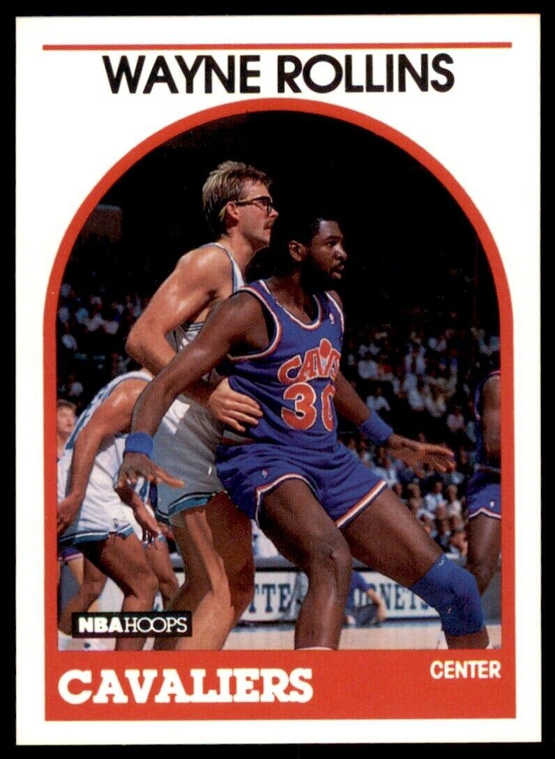 1989-90 NBA HOOPS Basketball Card - WAYNE ROLLINS #2 😎Cleveland ...