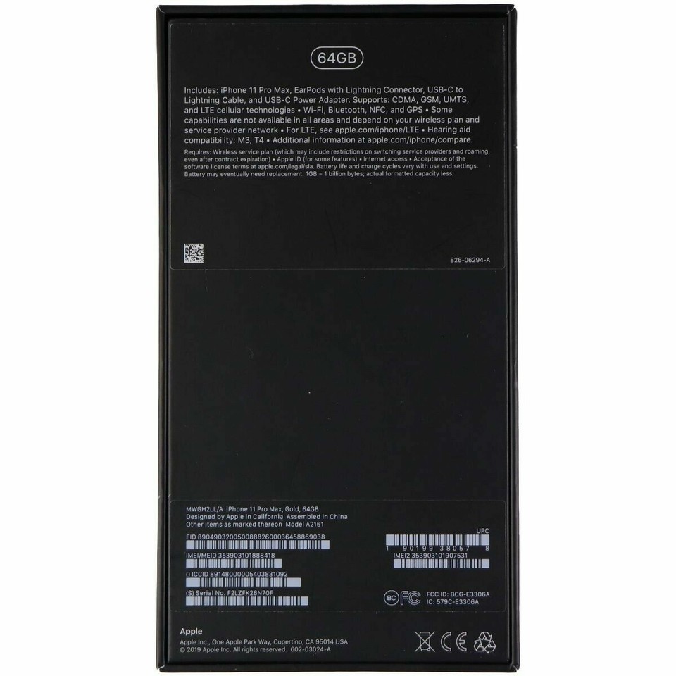 iPhone 11 Pro Max / 11 Pro Box Original Apple Retail Packaging Genuine ...