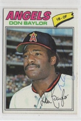 Don Baylor 1977 Topps autographed auto signed card Angels | eBay