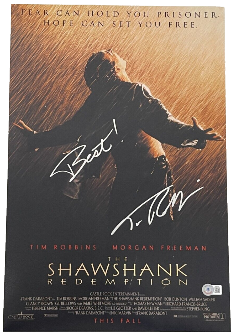 Tim Robbins Signed 12x18 Photo The Shawshank Redemption Autograph ...