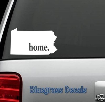 E1037 PENNSYLVANIA HOME STATE Decal Sticker Car Truck SUV Van LAPTOP ...