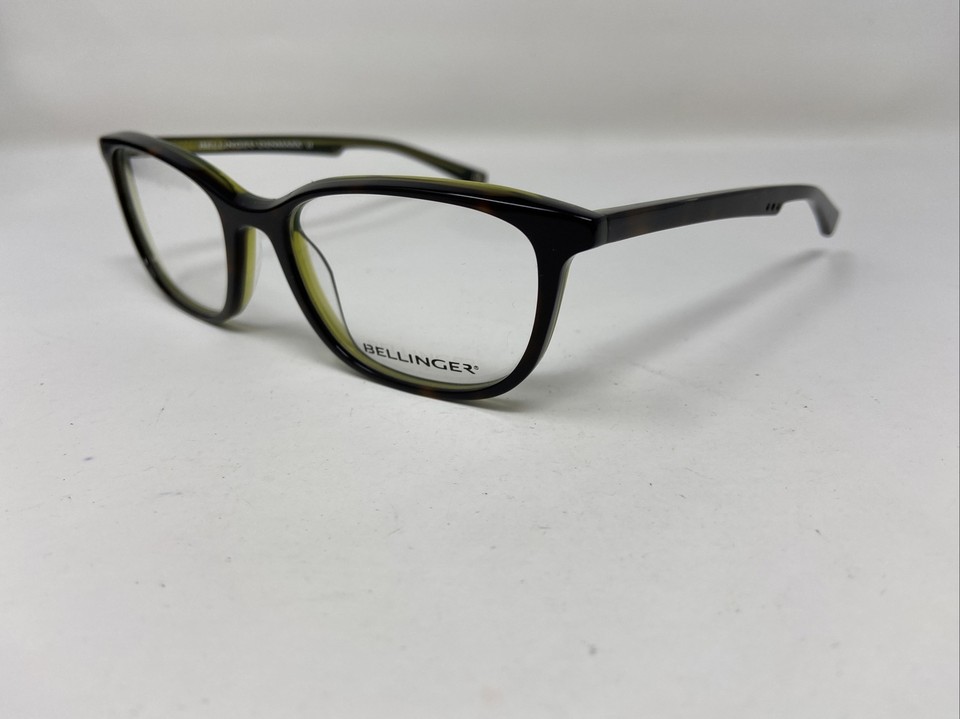 BELLINGER Eyeglasses Frames Mood 232 52-18 Tortoise/Green Full Rim J724 ...