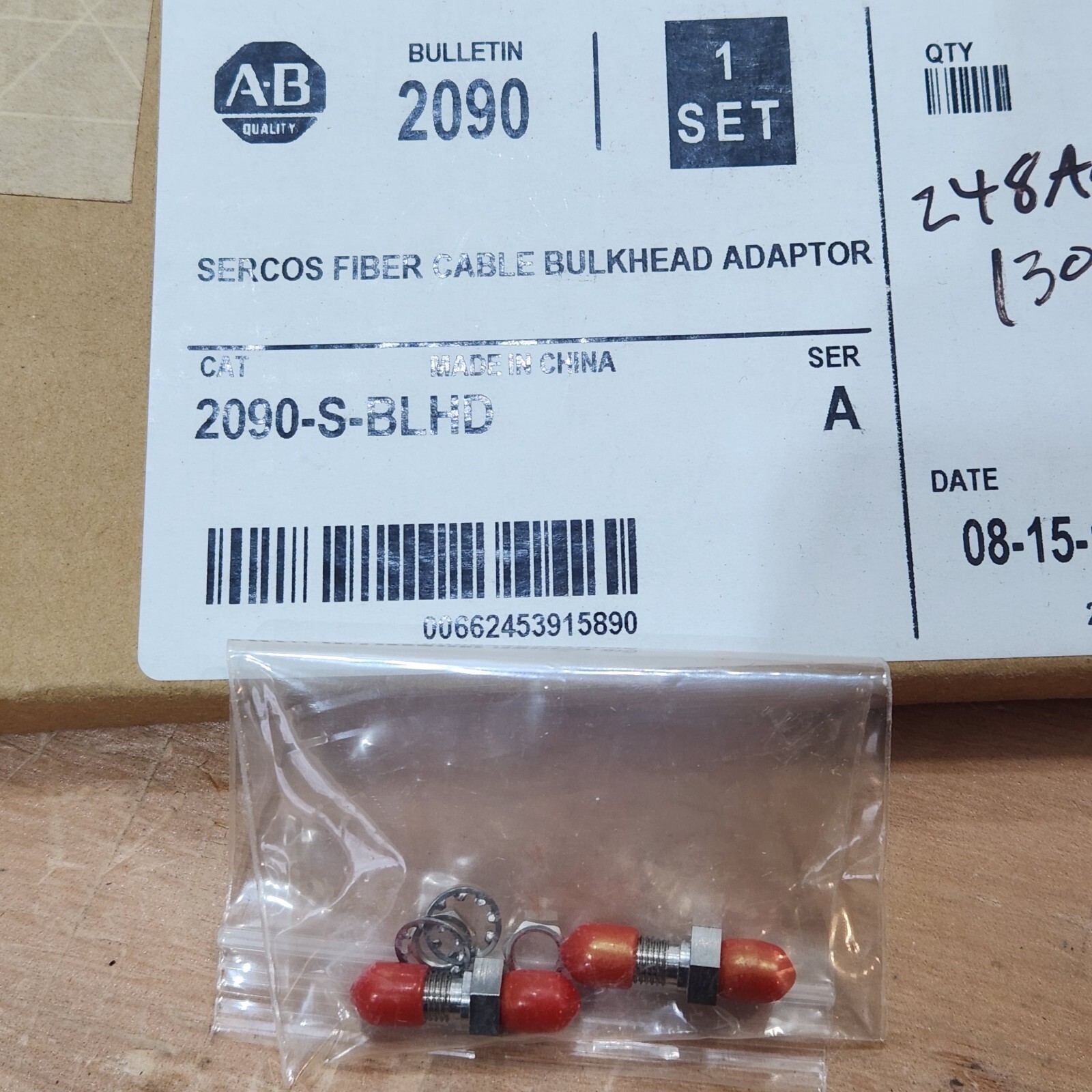 Allen Bradley 2090-S-BLHD Kinetix Sercos Fiber Cable Optic Bulkhead ...