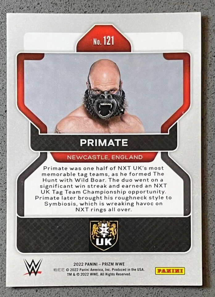 2022 Panini Prizm WWE Wrestling #121 Primate Base RC Rookie Trading ...