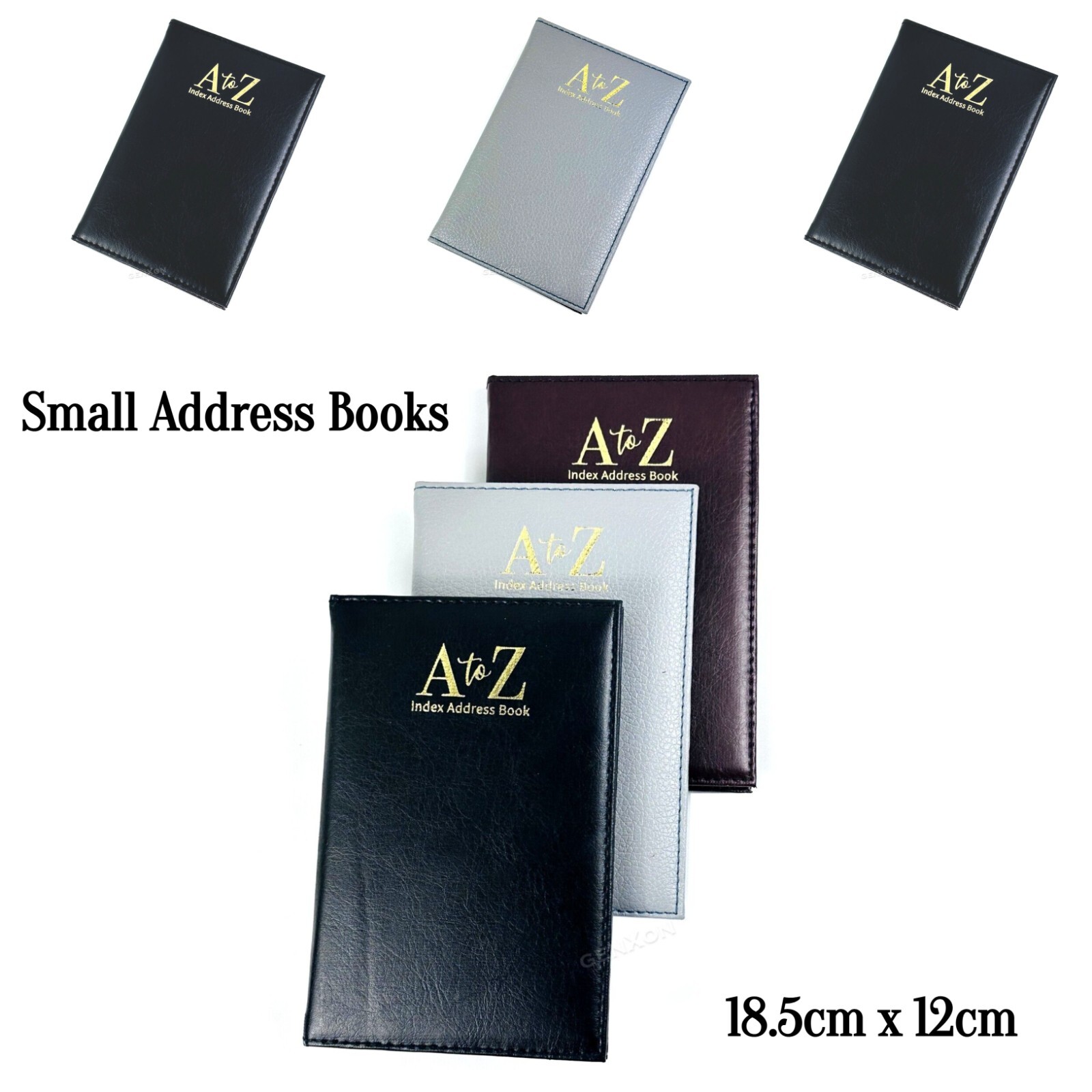 Small Telephone Address Book A-Z Index Tabs Hardback Cover Slim Contact ...